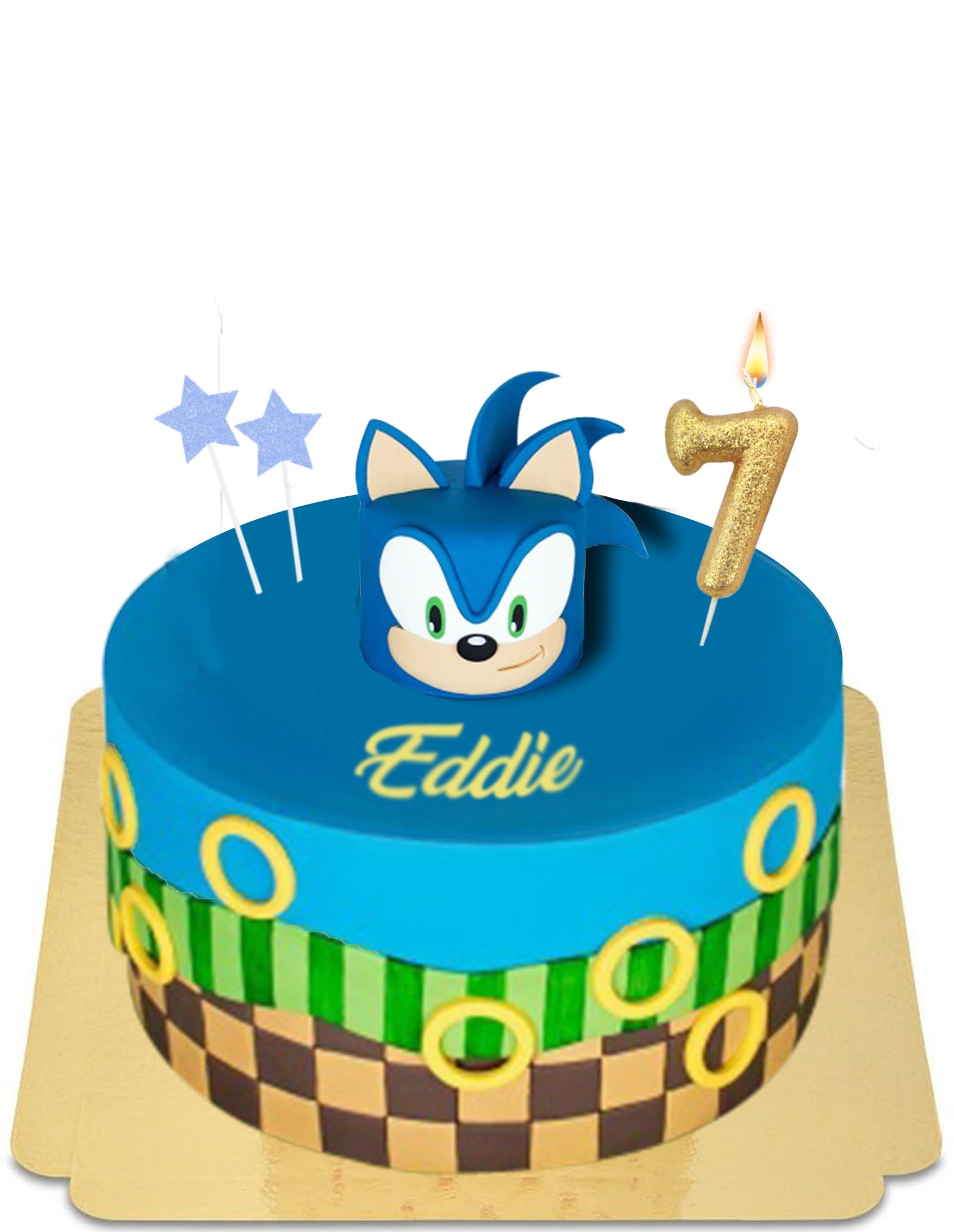 Sonic boom cake old school veganistische videogames, glutenvrij