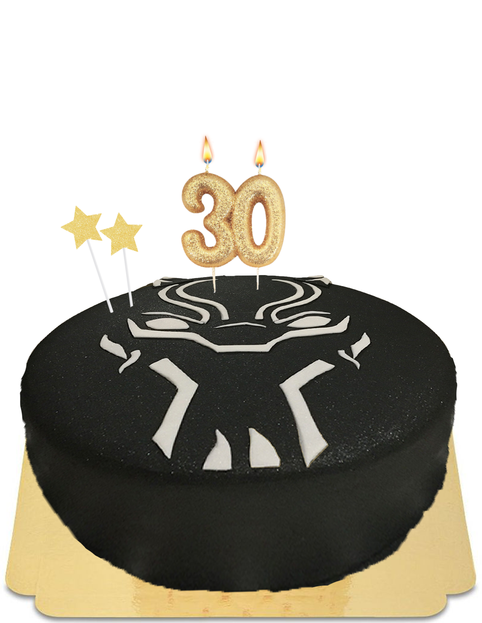 Veganistische, en glutenvrije black panther wakanda cake